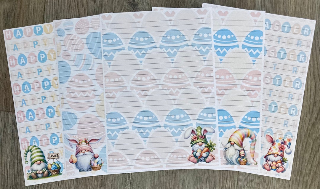Easter Writing Paper, A4 Writing Paper, Easter Stationery, Lined ...