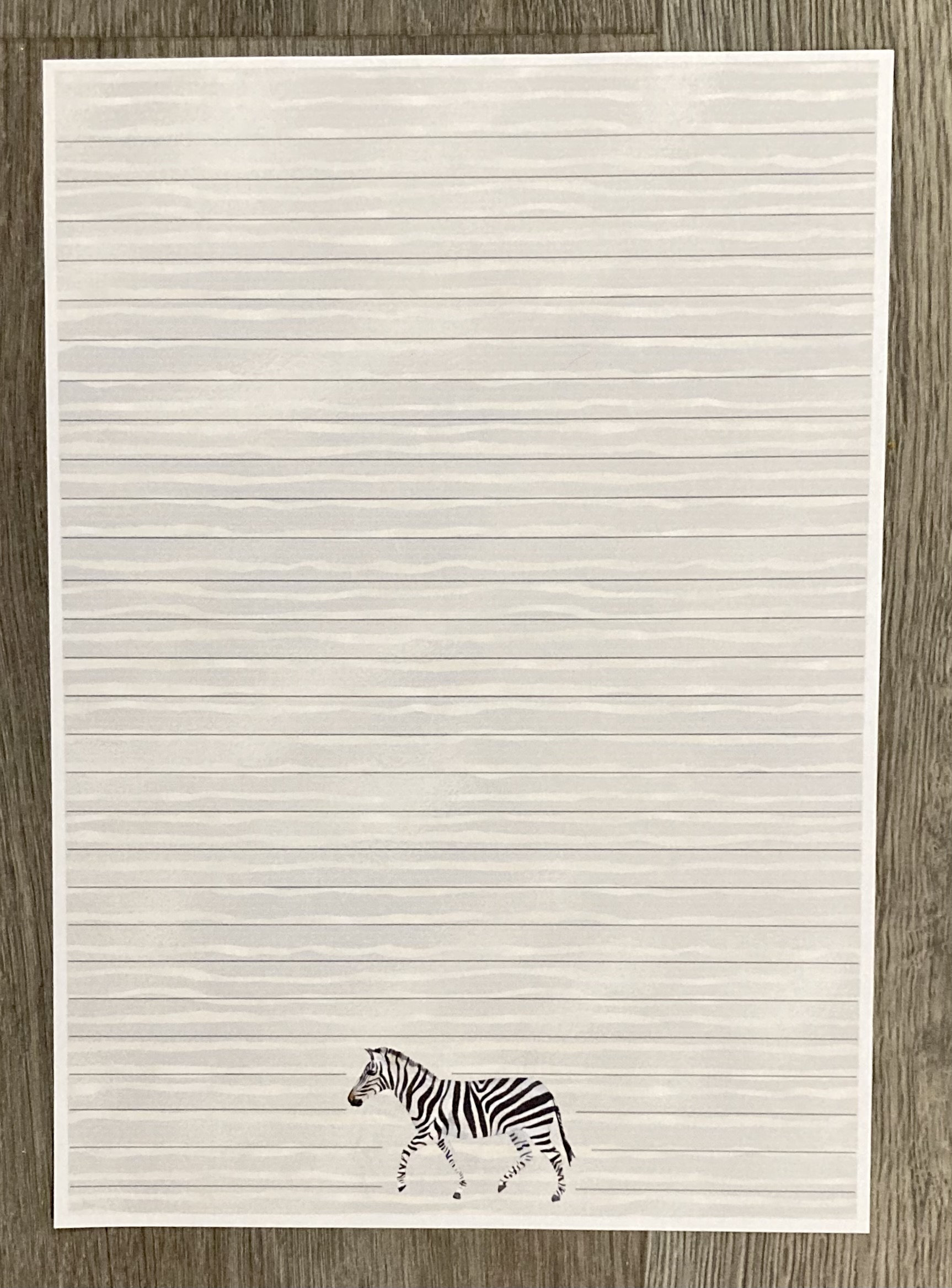 African Animal Writing Paper: A4 Lined Stationery - Etsy