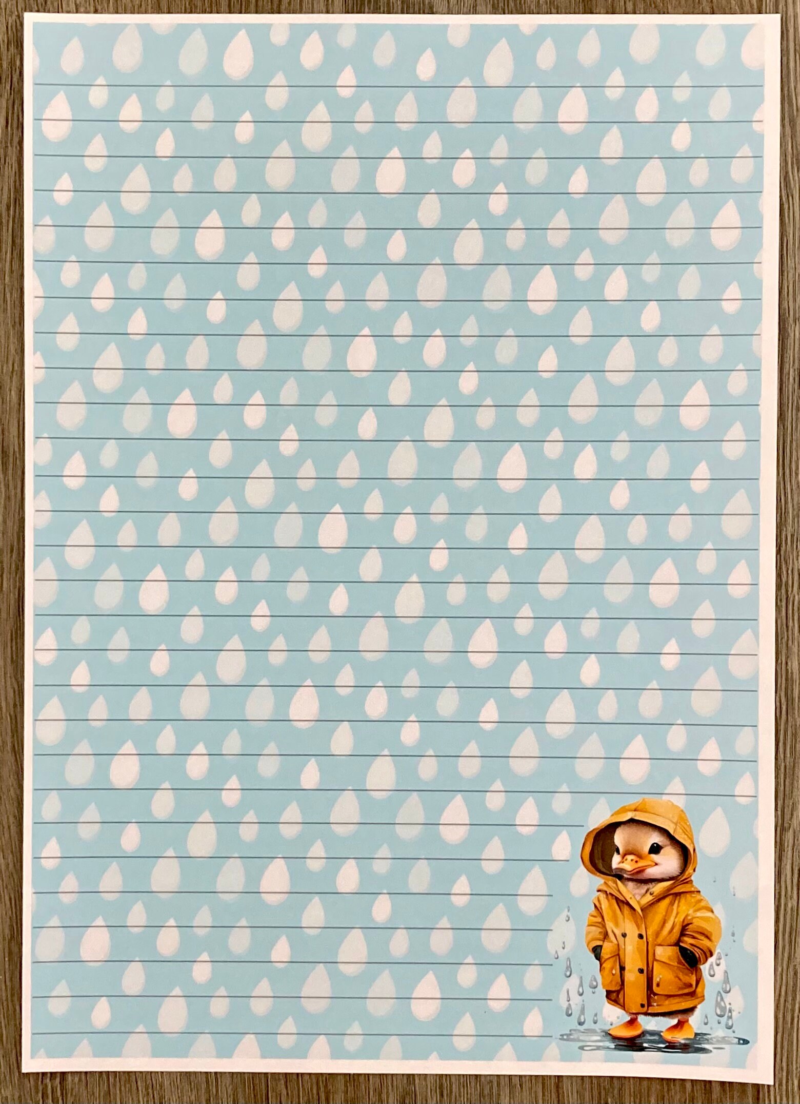 Duck Writing Paper, A4 Writing Paper, Duck Stationery, Animal ...