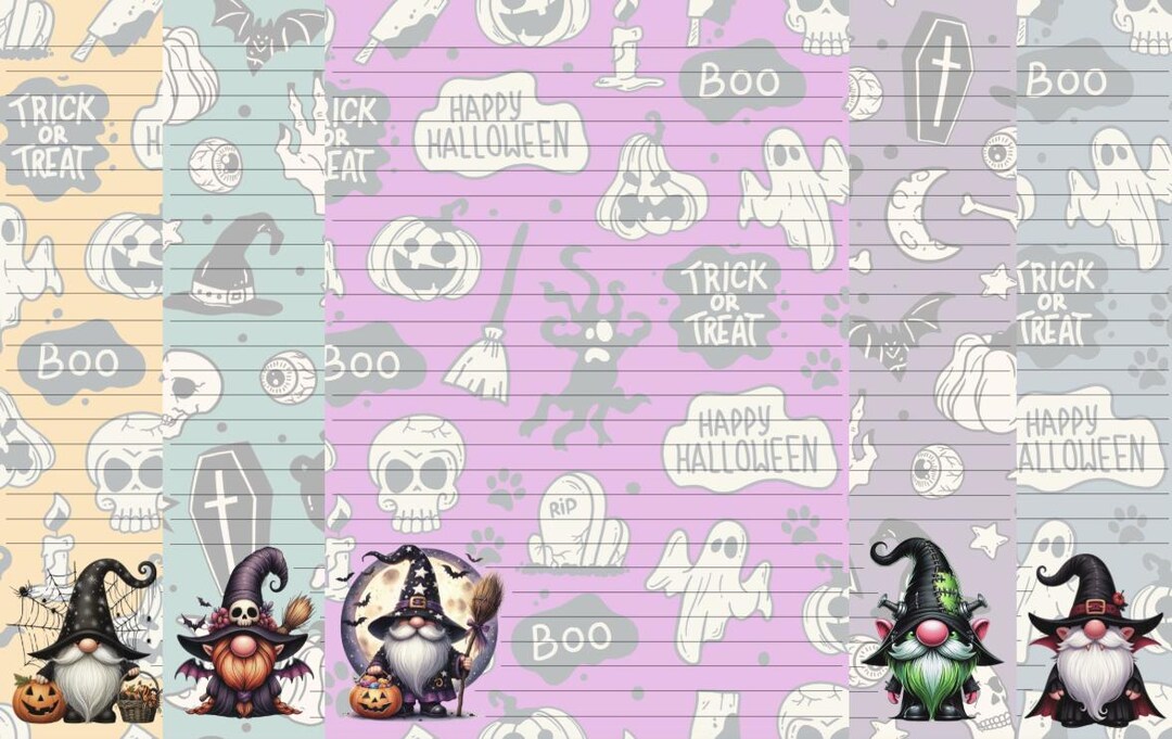 Halloween Gonk Writing Paper, A4 Writing Paper, Spooky Stationery ...