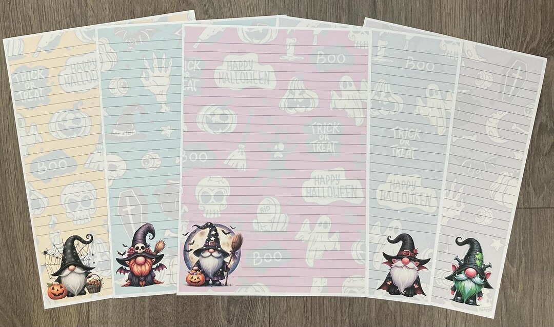 Halloween Gonk Writing Paper, A4 Writing Paper, Spooky Stationery ...