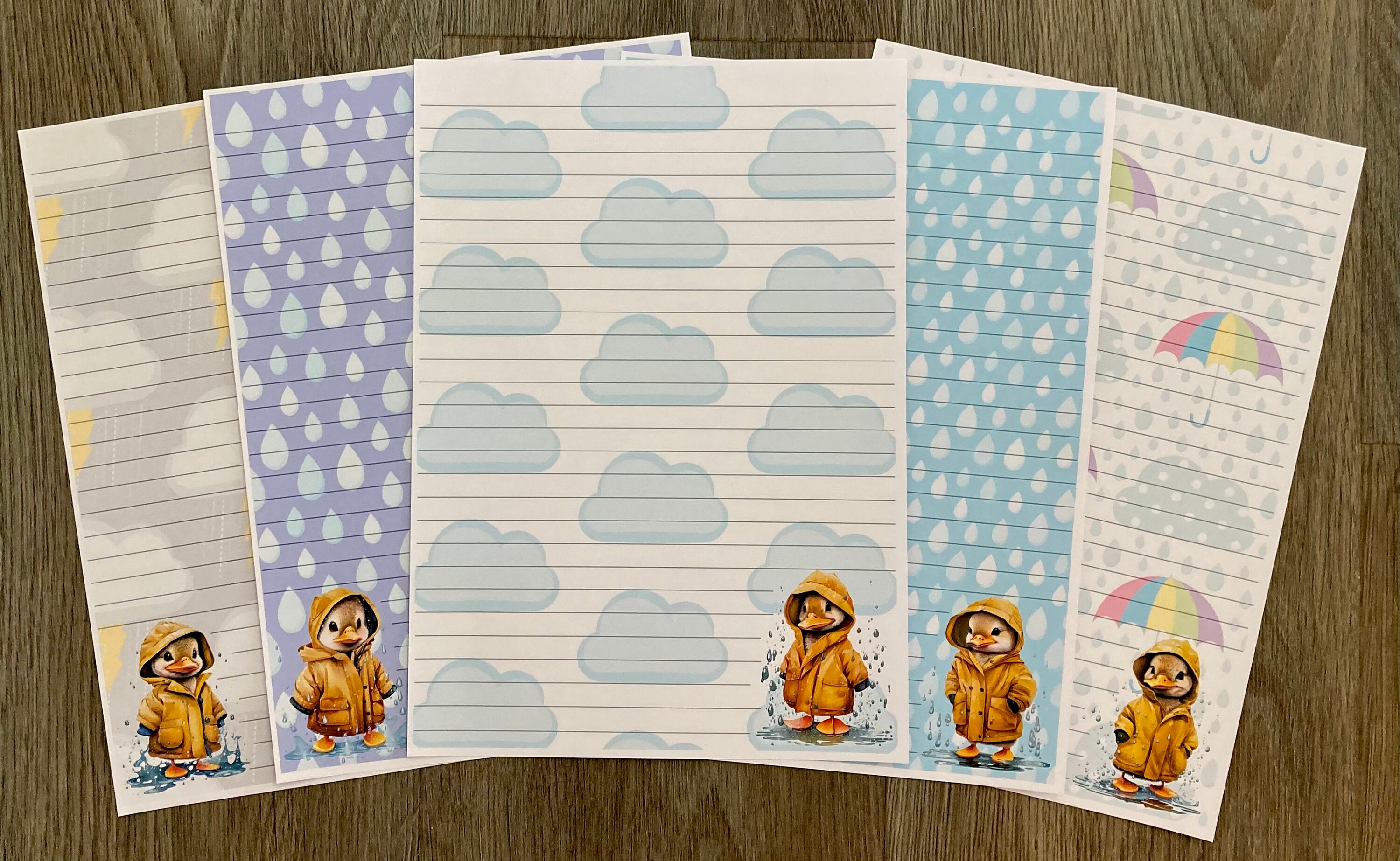 Duck Writing Paper, A4 Writing Paper, Duck Stationery, Animal ...