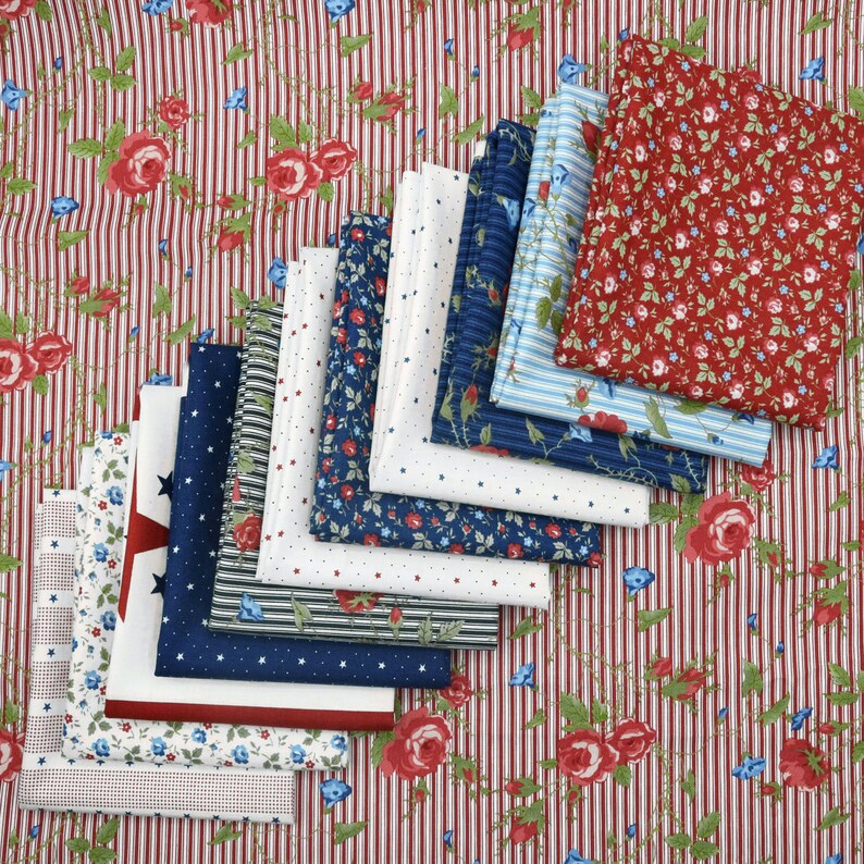 Moda 12 Fat Quarters "harbor Springs" - Etsy