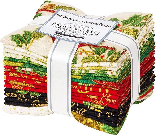 Winter's Grandeur 17pc Fat Quarter Bundle Holiday Colorstory - by ...