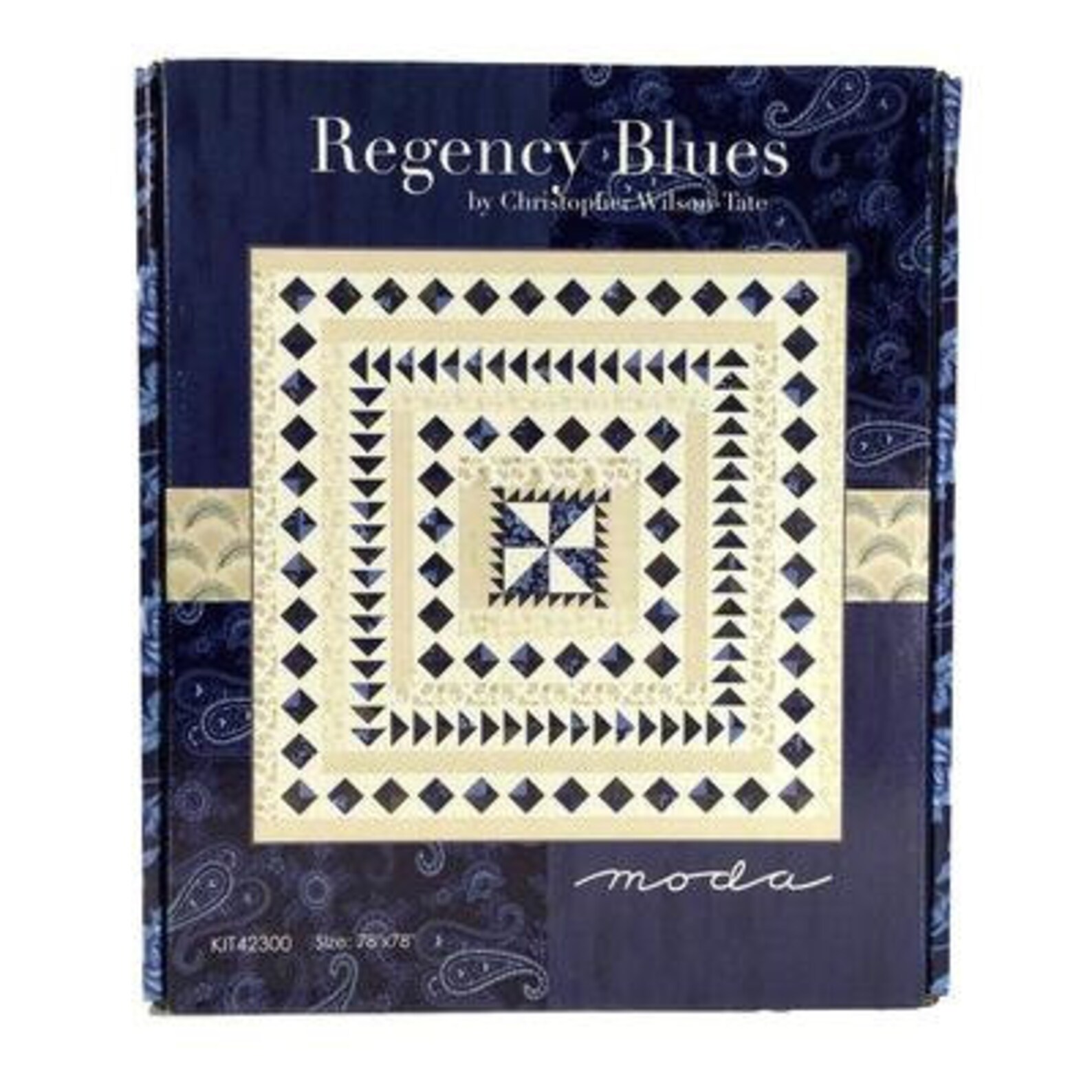 Regency Blues Quilt Kit by Christopher Wilson Tate for Moda, 78" X 78 ...