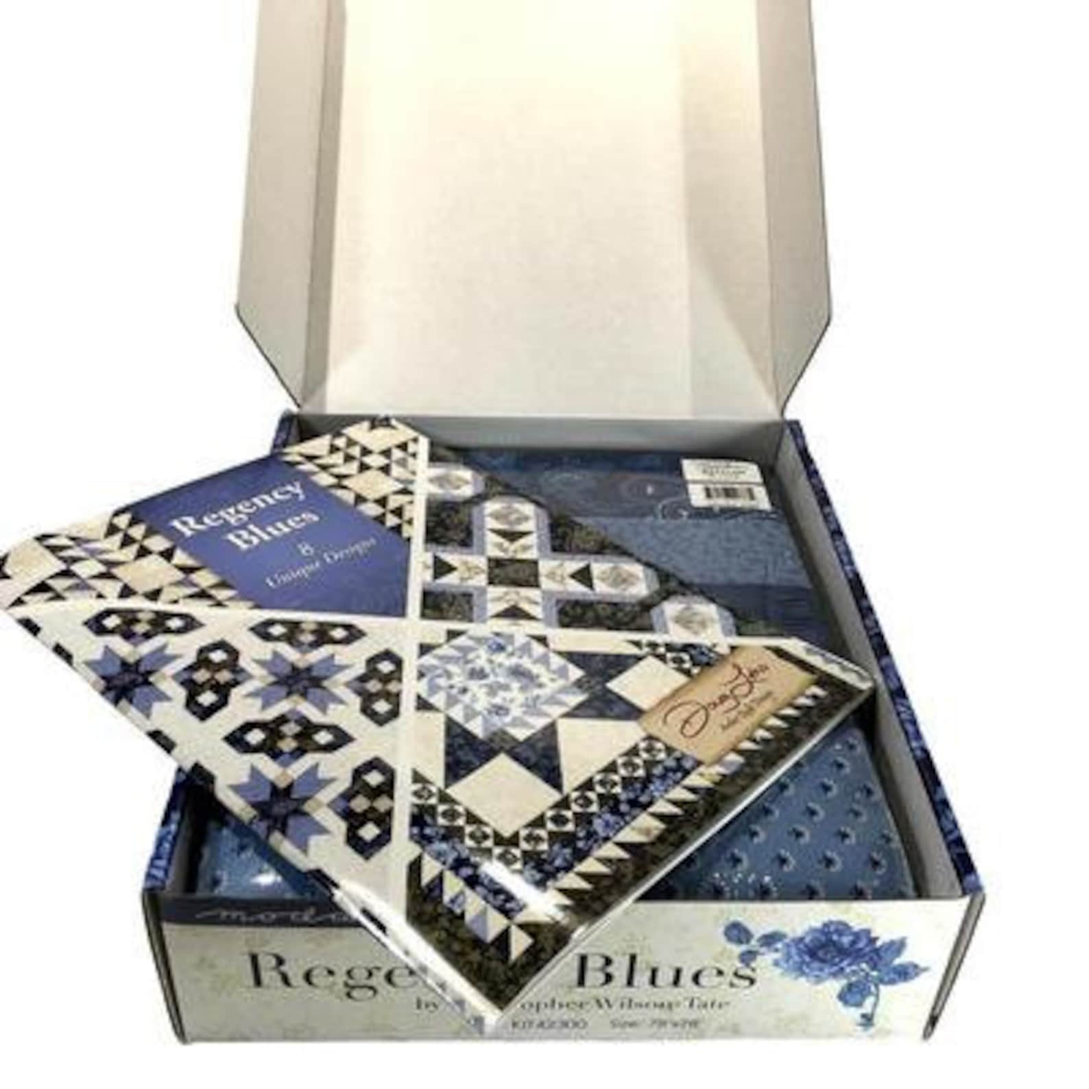 Regency Blues Quilt Kit by Christopher Wilson Tate for Moda, 78" X 78 ...