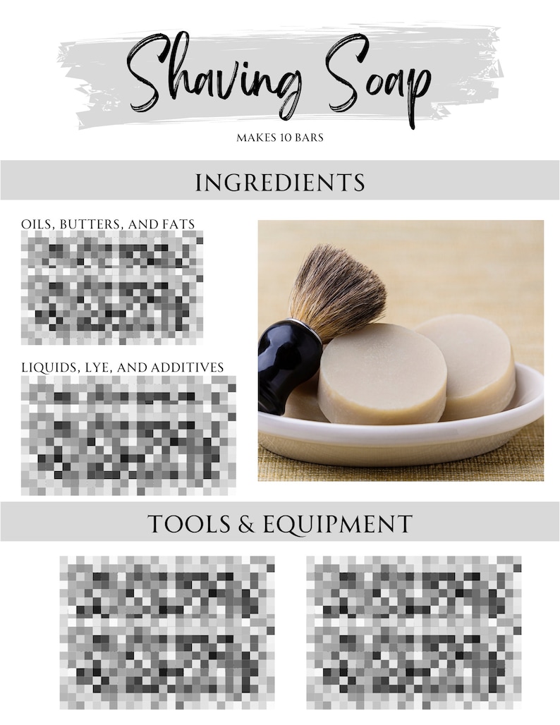 The Shaving Soap Recipe, Organic Handmade Soap PDF, Perfect Skincare ...