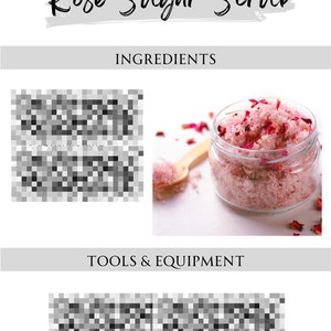Luxurious DIY Rose Sugar Scrub Recipe - Etsy