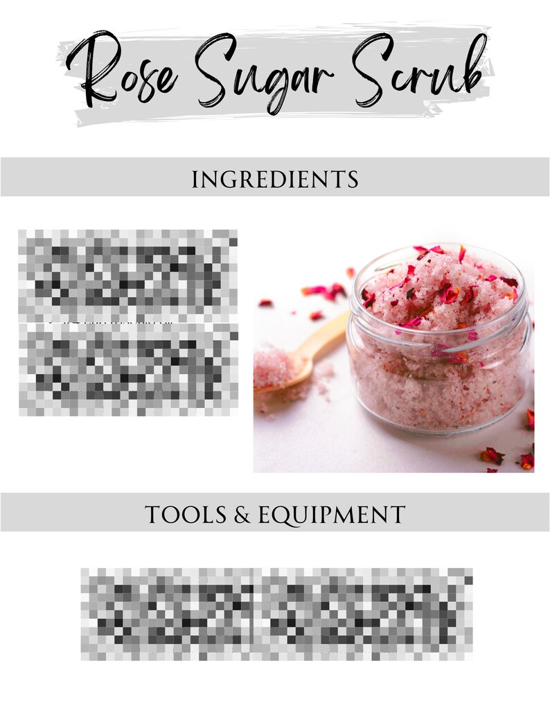 Luxurious DIY Rose Sugar Scrub Recipe - Etsy