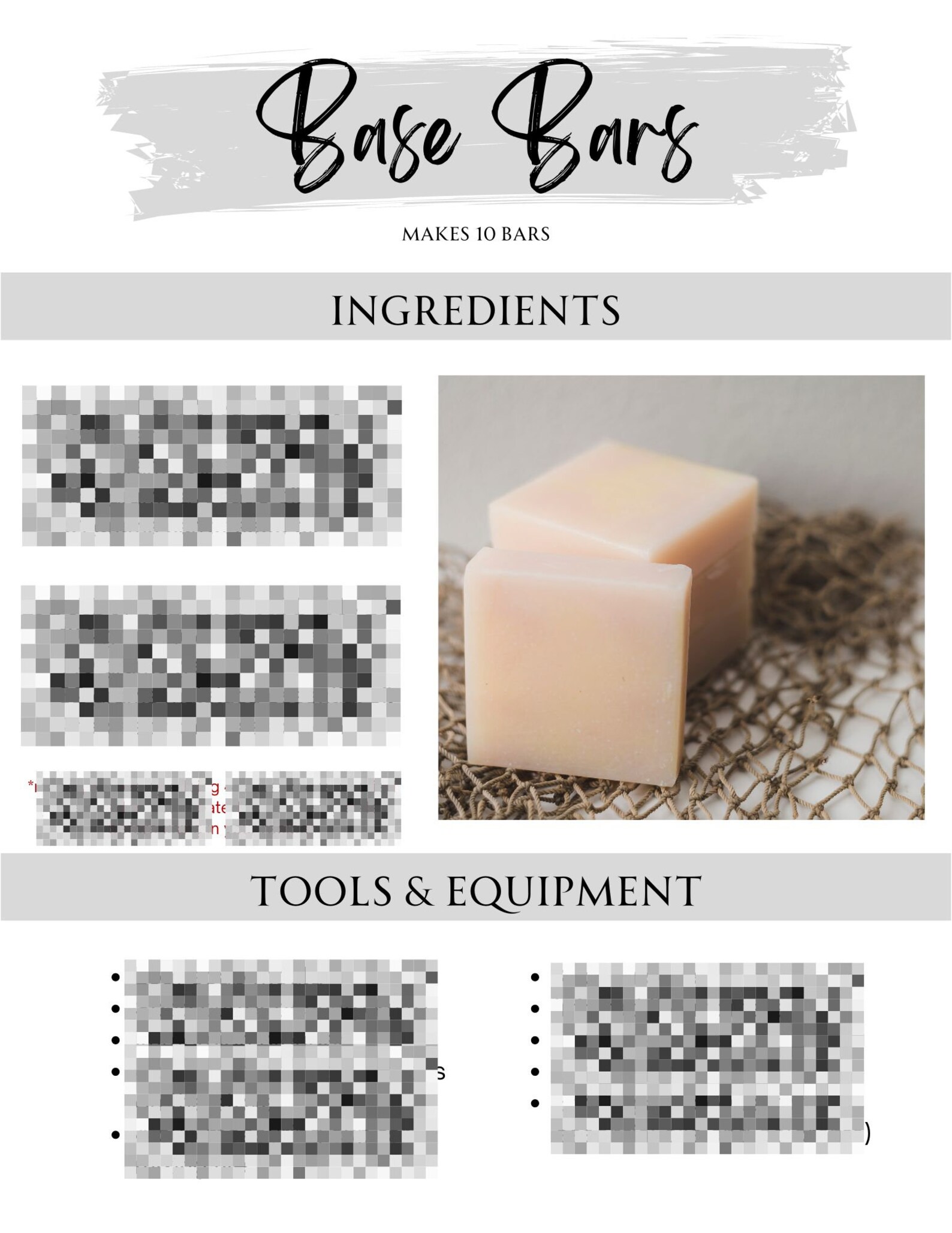 Basic Soap Recipe Ebook, Detailed DIY Soap Instructions, Skincare Soap ...