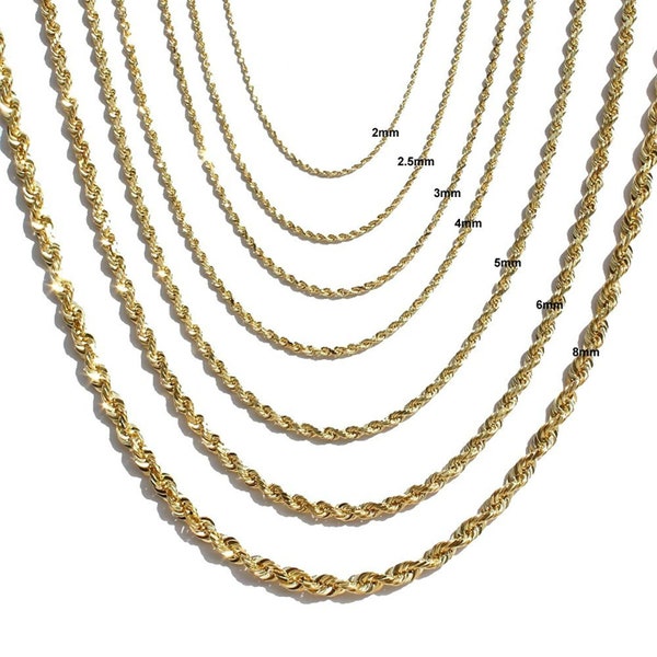 Solid Gold Chain - Etsy