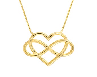 Gold Infinity Heart - Etsy