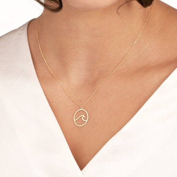 Wave Pendant - Etsy