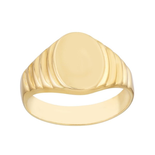 14k Gold Signet Ring Women - Etsy