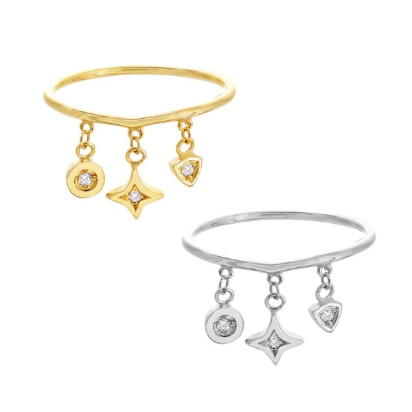 Dangle Charm Ring - Etsy