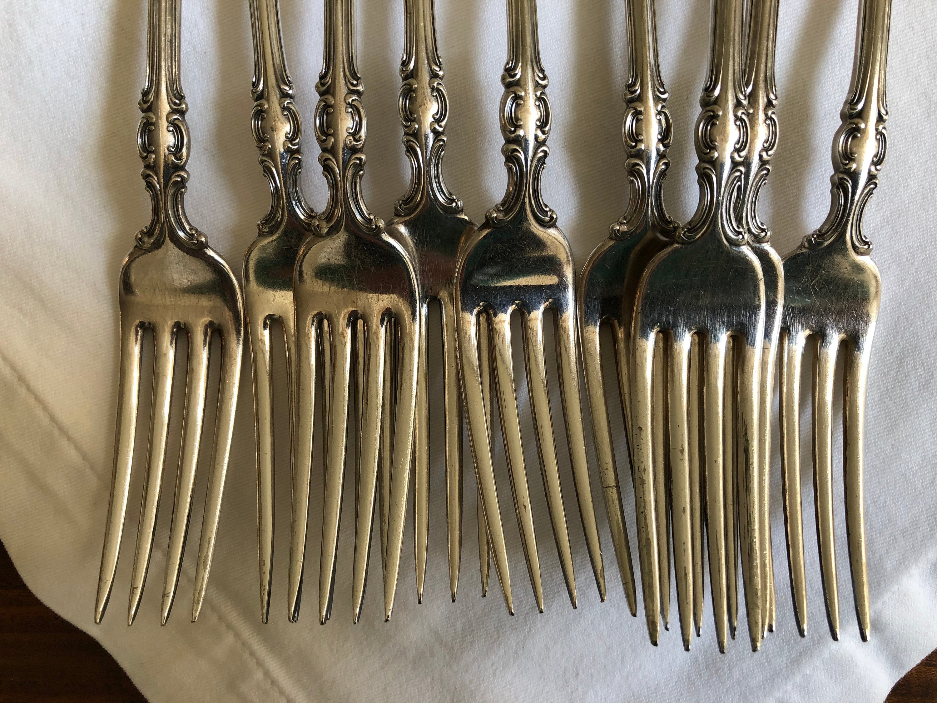 1902 Troy Pattern by 1835 R. Wallace/set of Nine Silver Plate - Etsy