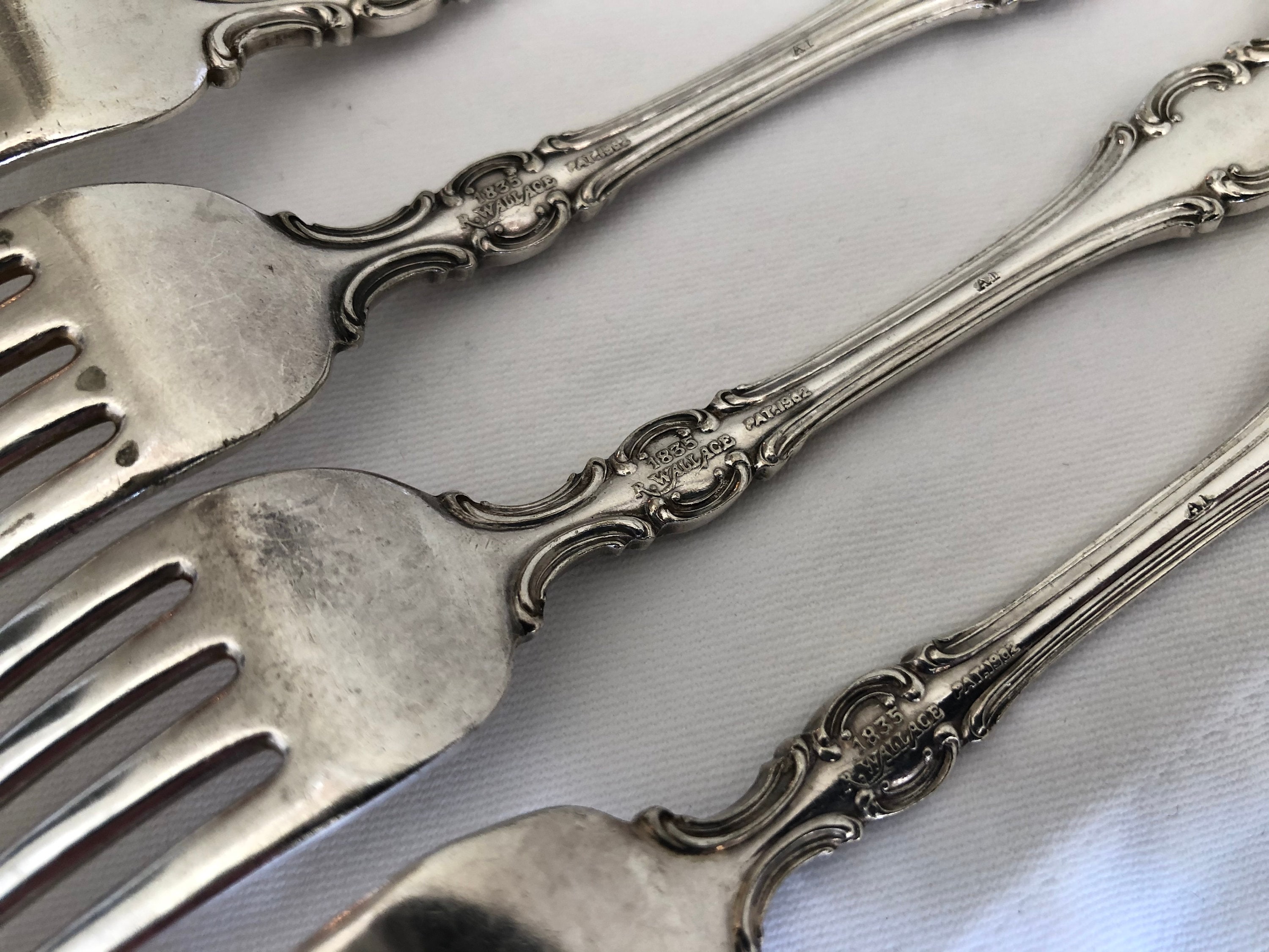 1902 Troy Pattern by 1835 R. Wallace/set of Nine Silver Plate - Etsy