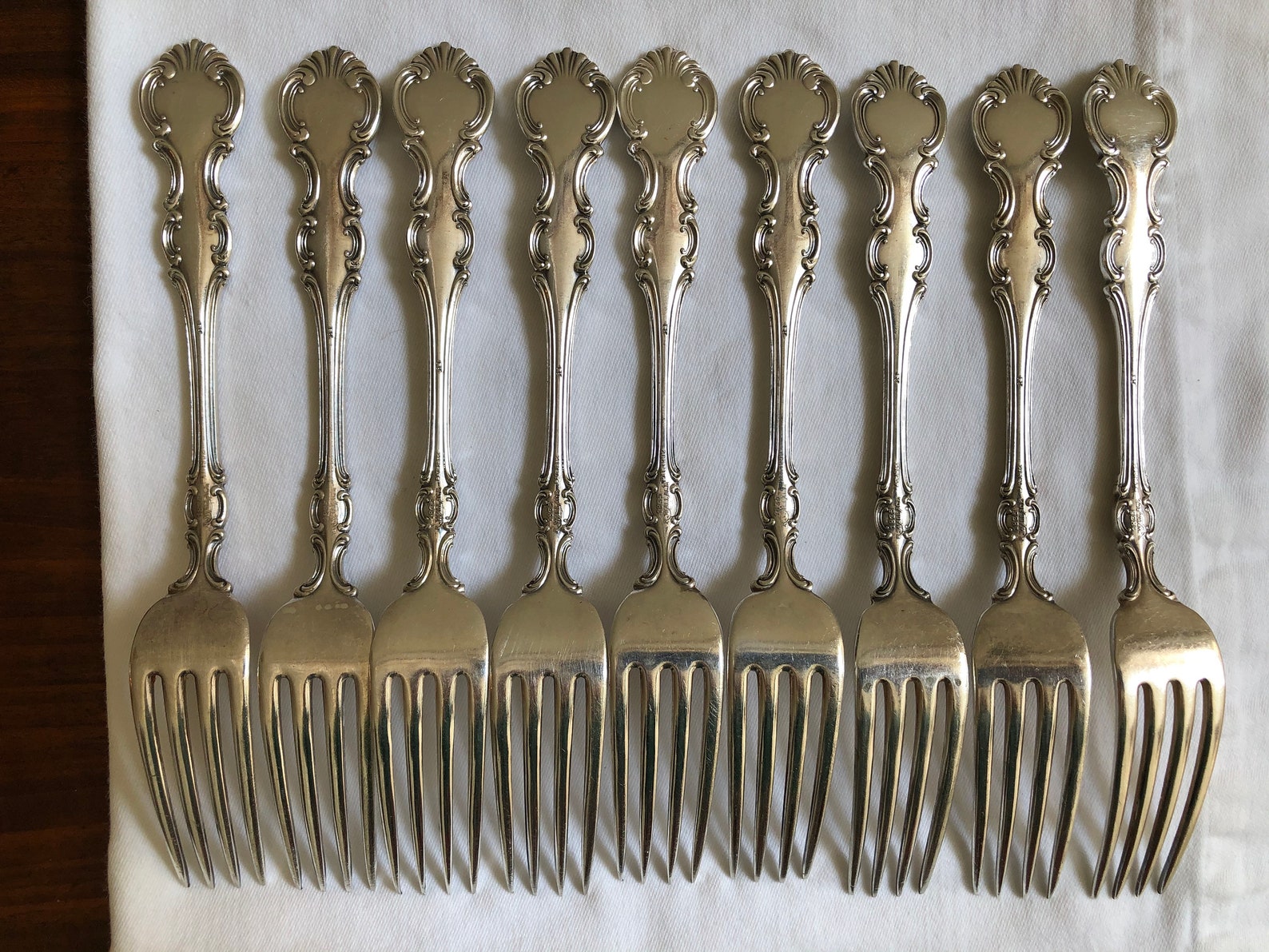 1902 Troy Pattern by 1835 R. Wallace/set of Nine Silver Plate - Etsy