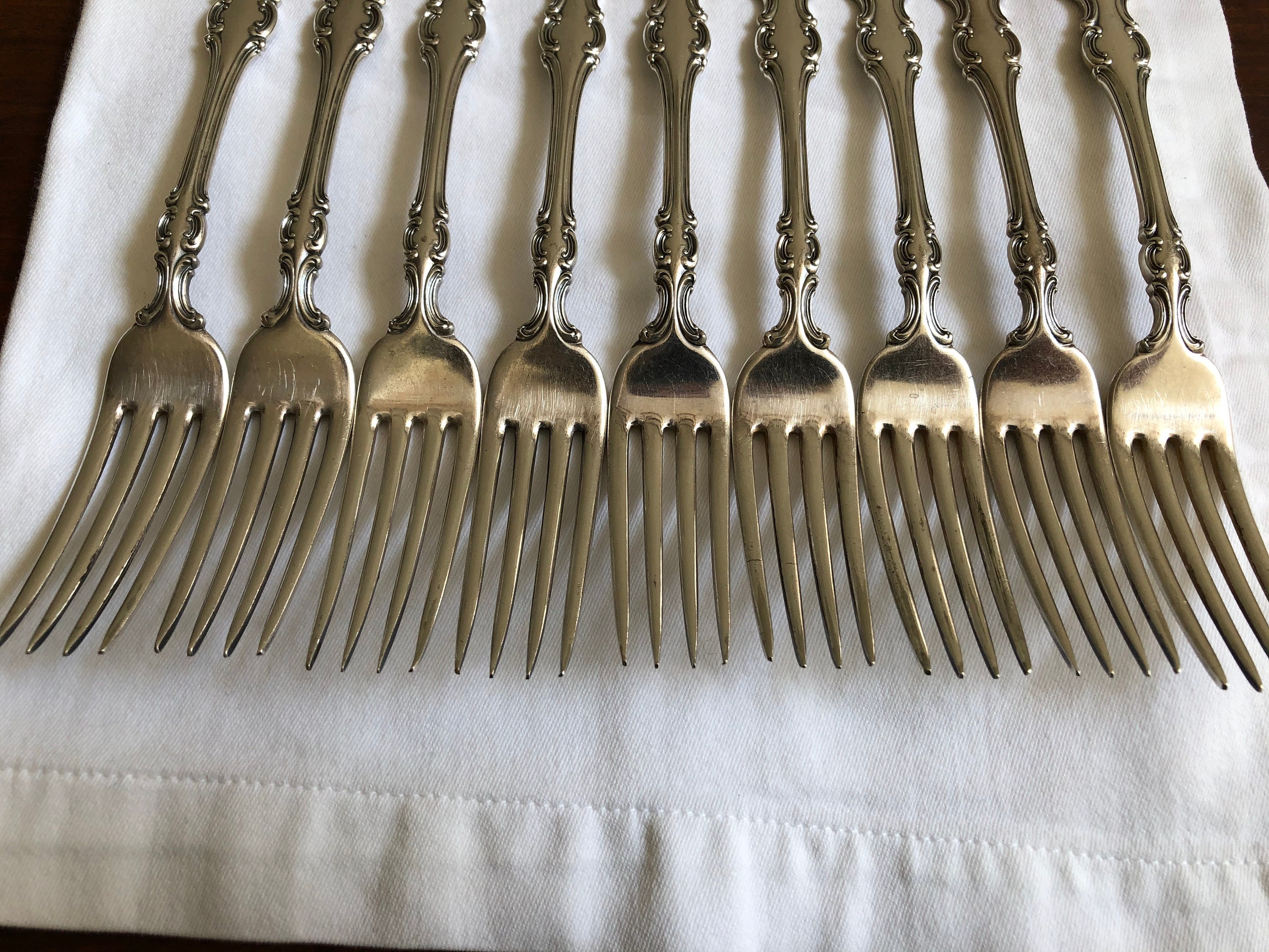 1902 Troy Pattern by 1835 R. Wallace/set of Nine Silver Plate - Etsy