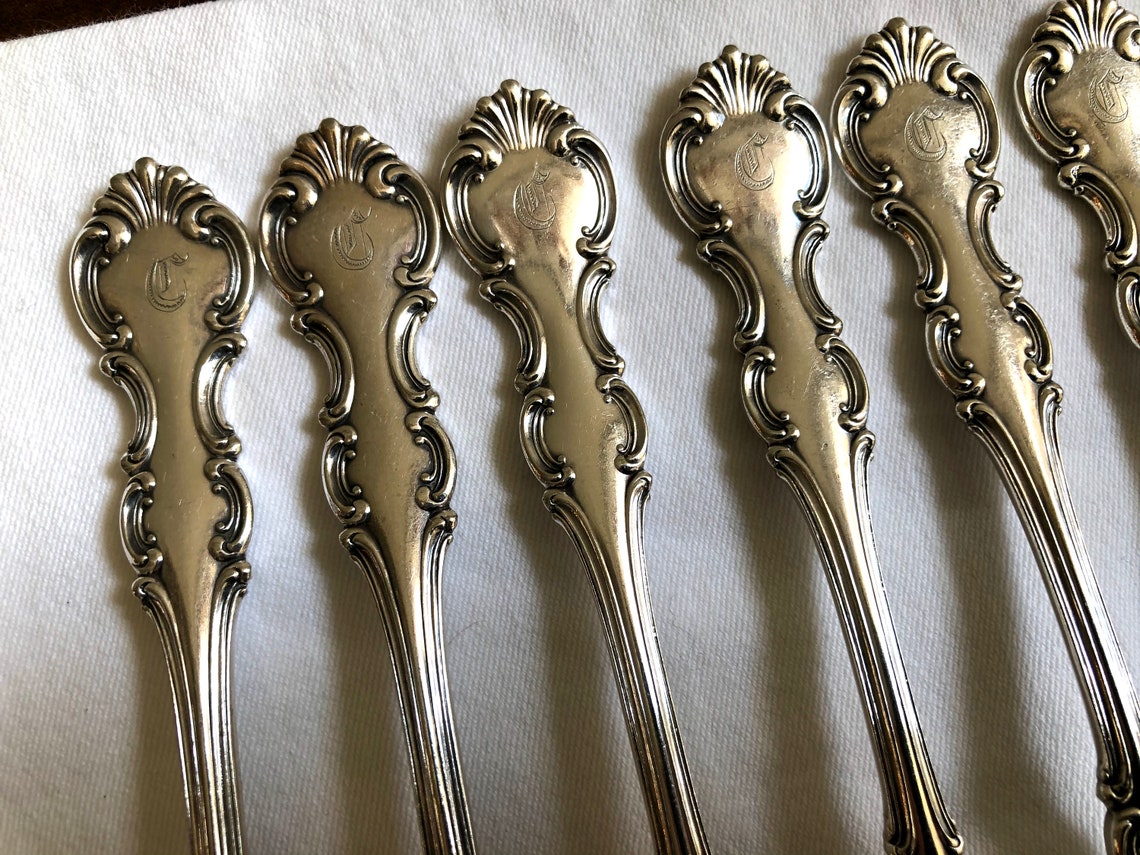 1902 Troy Pattern by 1835 R. Wallace/set of Nine Silver Plate - Etsy