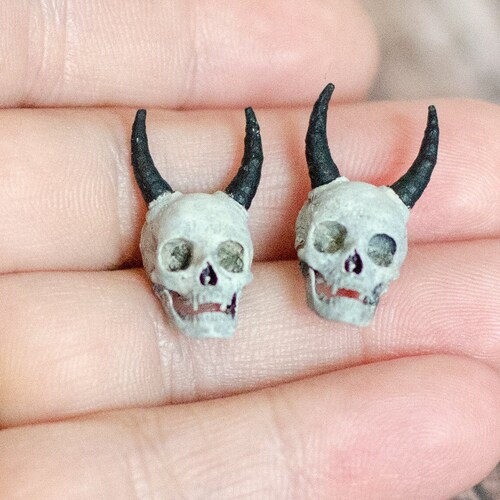 Realistic Human Demon Skull Necklace Bone Jewelry Handmade - Etsy