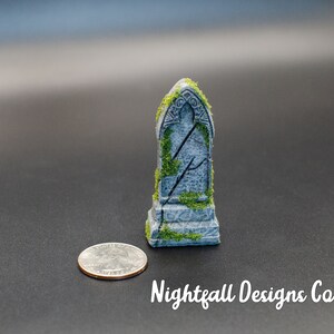 12th Scale Handmade Miniature Tombstone, Cemetery Gravestone, Aged ...