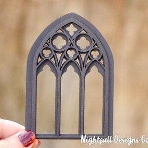 Miniature Gothic Cathedral Window, Gothic Church Medieval Window Frame ...
