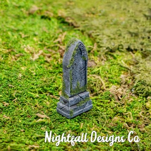 12th Scale Handmade Miniature Tombstone, Cemetery Gravestone, Aged ...