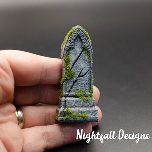 12th Scale Handmade Miniature Tombstone, Cemetery Gravestone, Aged ...