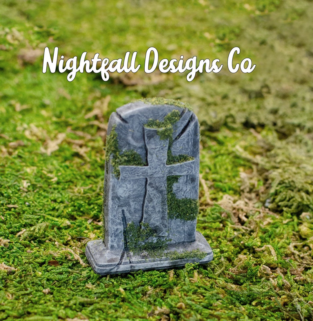 12th Scale Handmade Miniature Tombstone, Cemetery Gravestone, Aged ...