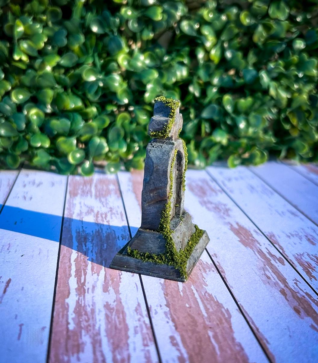 12th Scale Handmade Miniature Tombstone, Cemetery Gravestone, Aged ...