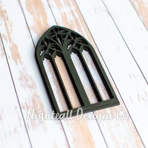 Miniature Gothic Cathedral Window, Gothic Church Medieval Window Frame ...