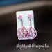 Pastel Pink Acrylic Star Pentacle Earrings: Witchy Gothic Jewelry - Etsy