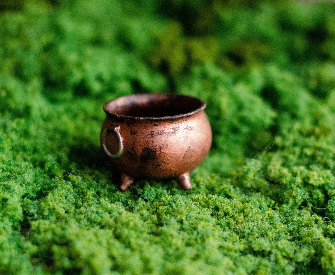 Handmade Miniature Witches' Copper Cauldron Tiny Potion - Etsy