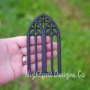 Miniature Gothic Cathedral Window, Gothic Church Medieval Window Frame ...