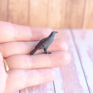 Handmade Miniature Ravens, Mini Set of 2 or 3 Halloween Crows, Style 1 ...