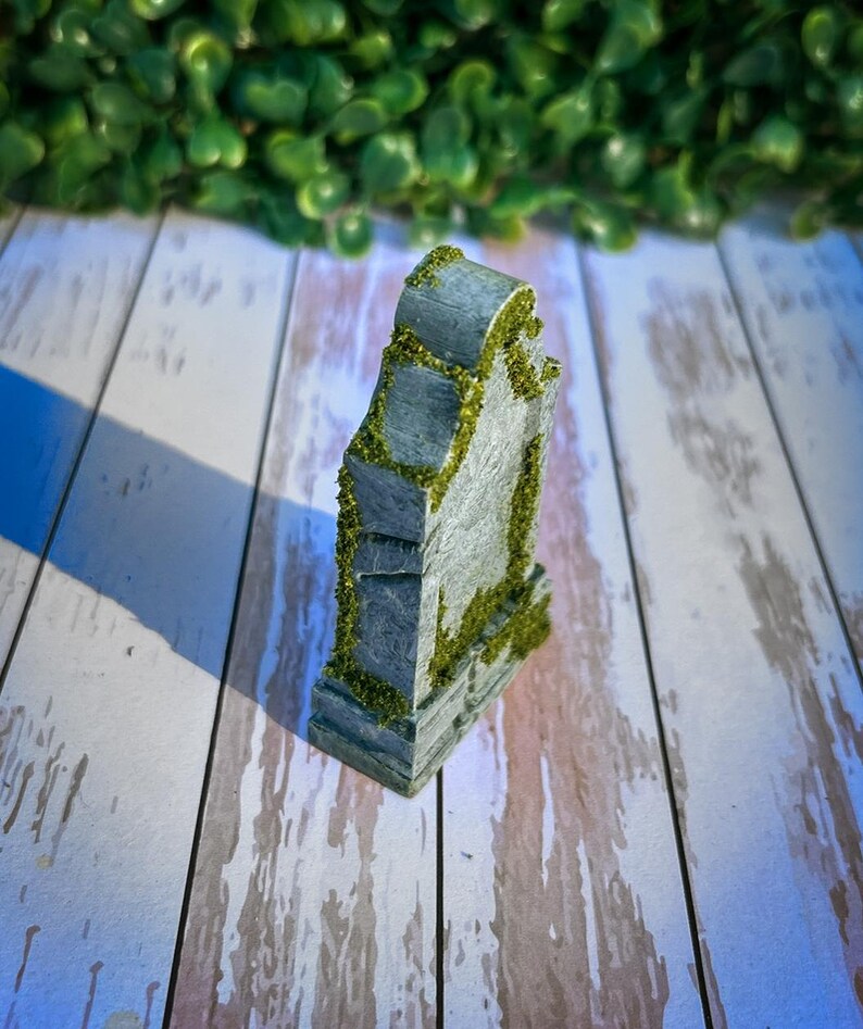 12th Scale Handmade Miniature Tombstone, Cemetery Gravestone, Aged ...