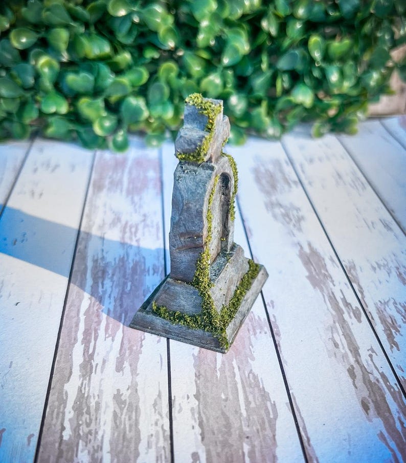 12th Scale Handmade Miniature Tombstone, Cemetery Gravestone, Aged ...
