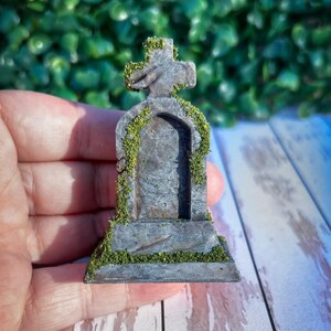 12th Scale Handmade Miniature Tombstone, Cemetery Gravestone, Aged ...