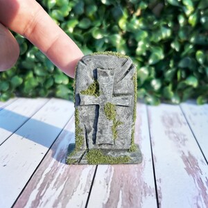 12th Scale Handmade Miniature Tombstone, Cemetery Gravestone, Aged ...