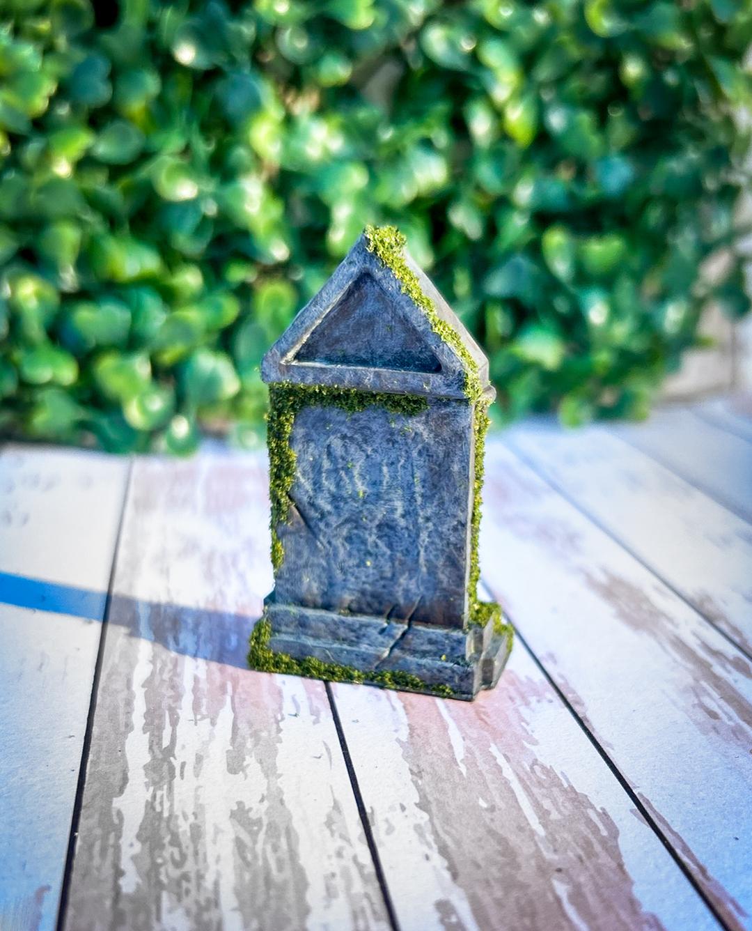 12th Scale Handmade Miniature Tombstone, Cemetery Gravestone, Aged ...