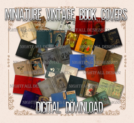 20 Vintage Printable Miniature Fairy Tales Book Covers | Etsy