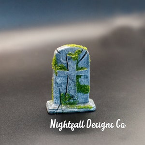 12th Scale Handmade Miniature Tombstone, Cemetery Gravestone, Aged ...