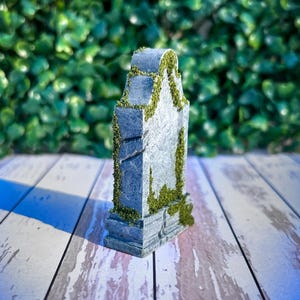 12th Scale Handmade Miniature Tombstone, Cemetery Gravestone, Aged ...