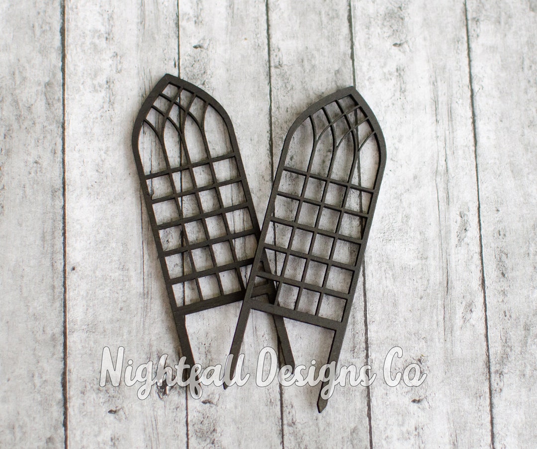 Miniature Faux Wrought Iron Trellis: Fairy Garden Decoration (set of 2 ...