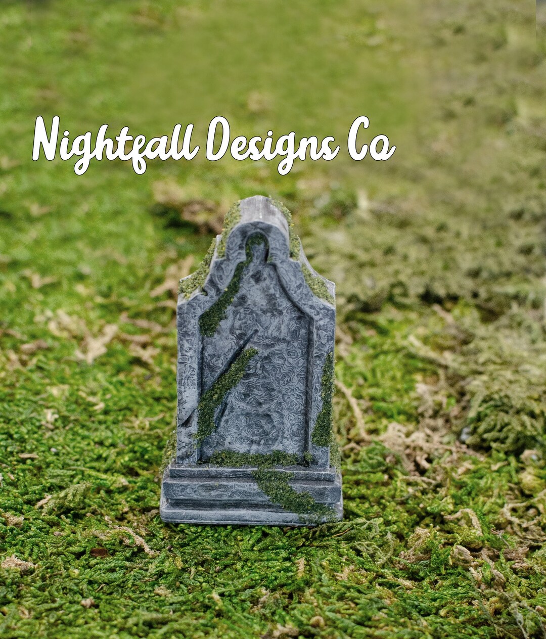 12th Scale Handmade Miniature Tombstone, Cemetery Gravestone, Aged ...