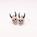 Realistic Human Demon Skull Bone Earrings, Handmade Gothic Jewelry - Etsy