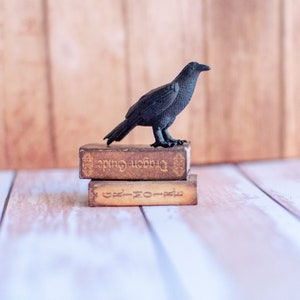 Handmade Miniature Ravens, Mini Set of 2 or 3 Halloween Crows, Style 1 ...