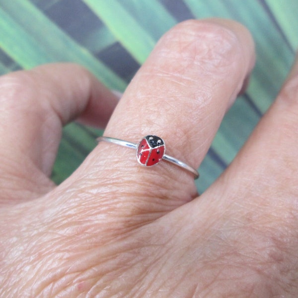 Ladybug Ring - Etsy