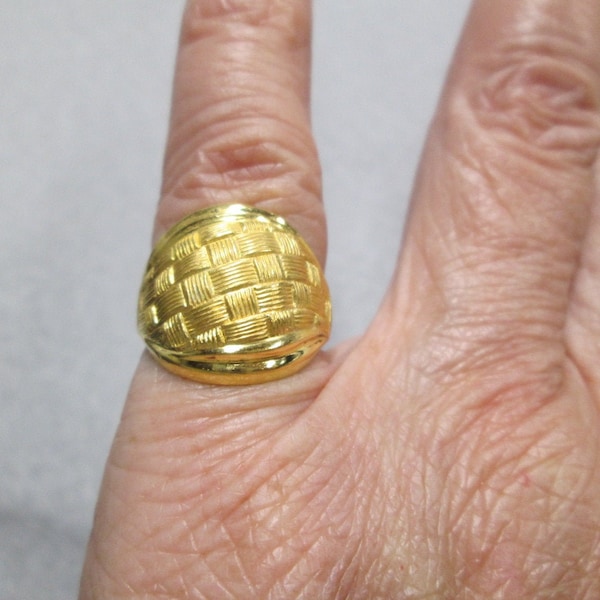 Gold Dome Ring - Etsy